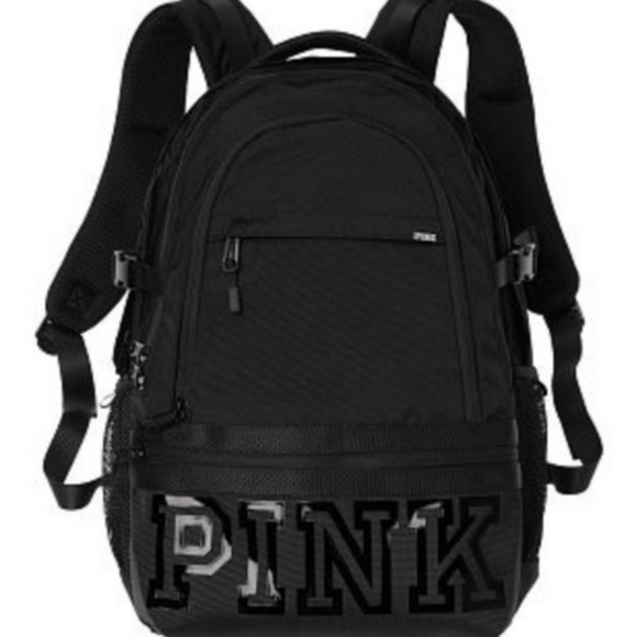PINK Victoria's Secret | Bags | Salevs Pink Collegiate Campus Backpack ...